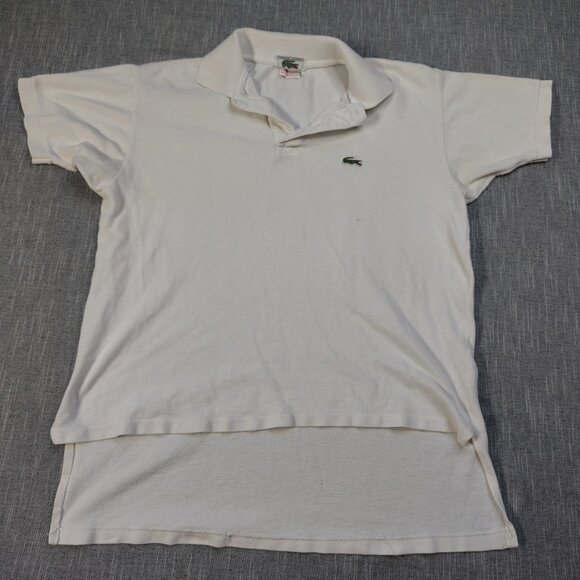 Lacoste | Shirts | Vintage Lacoste Polo Shirt White Chemise Patron ...
